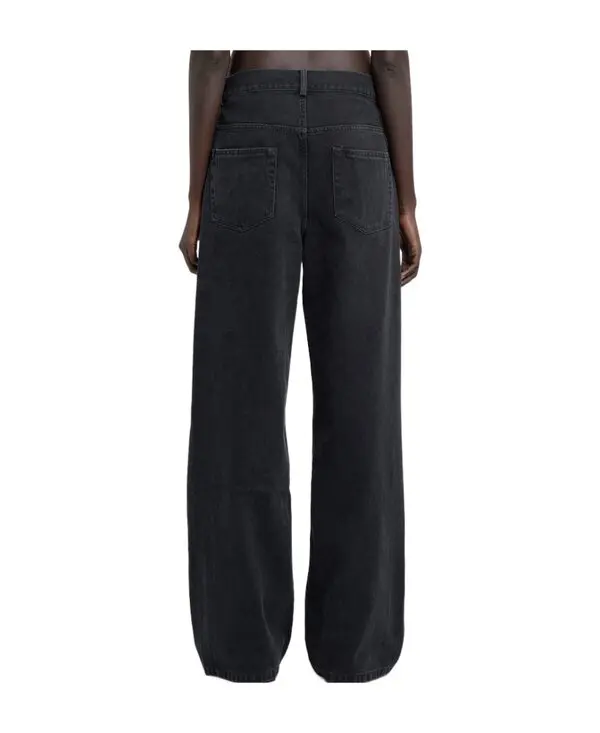 ANN DEMEULEMEESTER Logo Plaque Wide-leg Jeans