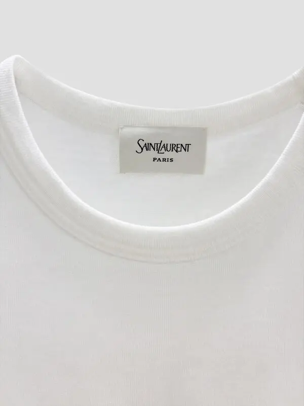 Saint Laurent Crew Neck Short Sleeve T-shirt