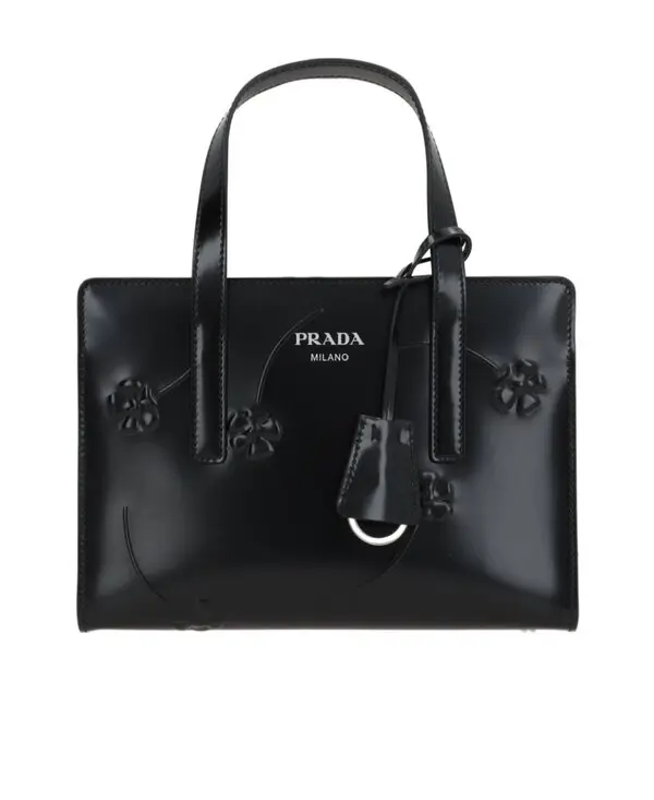 Prada Logo Embellished Tote Bag