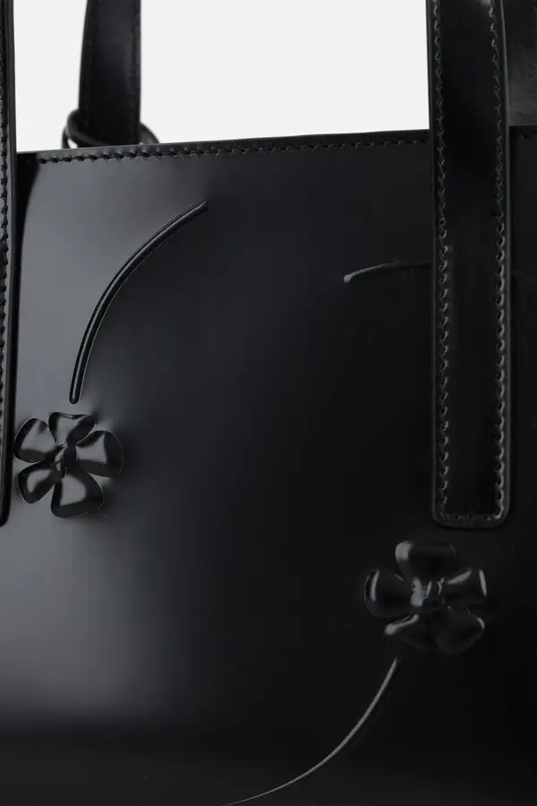Prada Logo Embellished Tote Bag