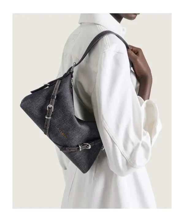 Givenchy Mini Voyou Denim Shoulder Bag - Indigo