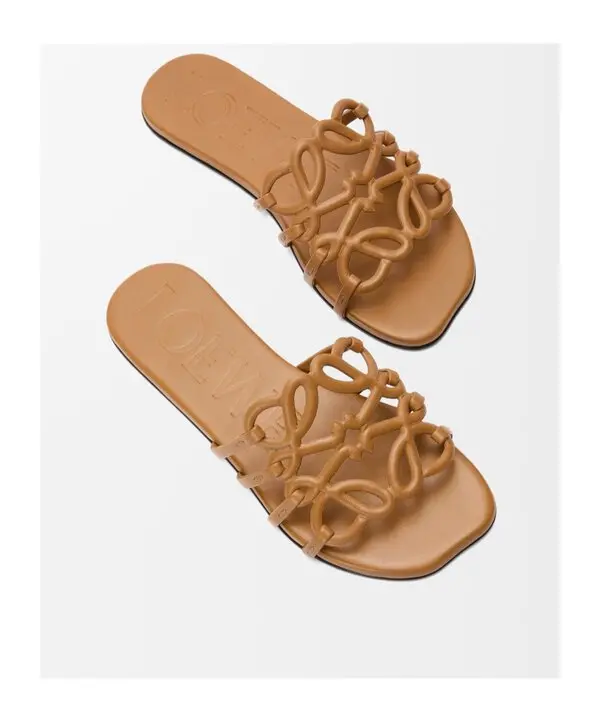 Loewe Petal Anagram Slides - Camel