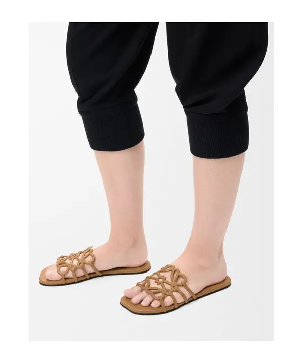 Loewe Petal Anagram Slides - Camel