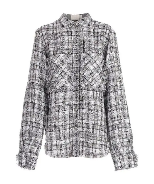 Faith Connexion Plaid Tweed Jacket