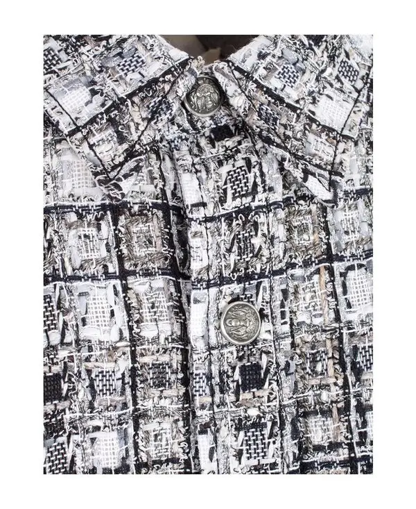 Faith Connexion Plaid Tweed Jacket