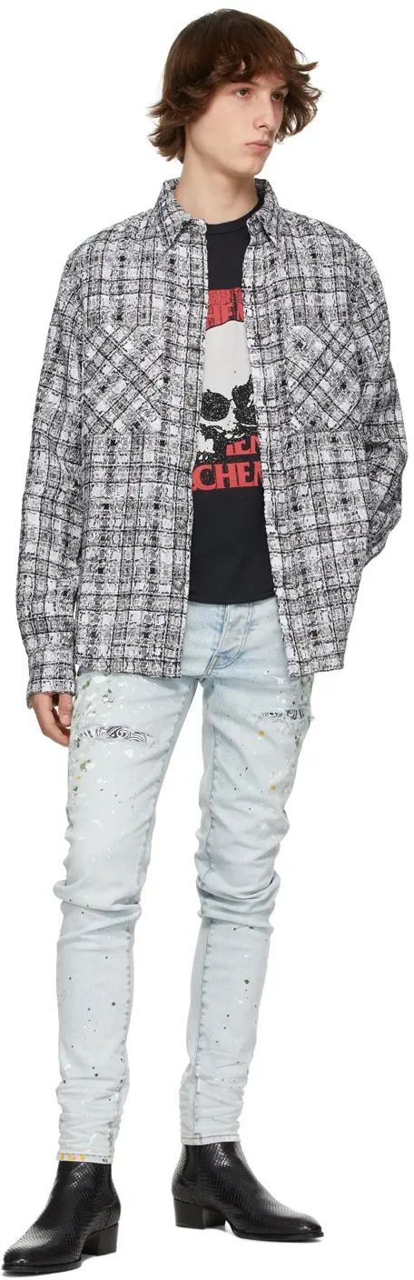 Faith Connexion Plaid Tweed Jacket