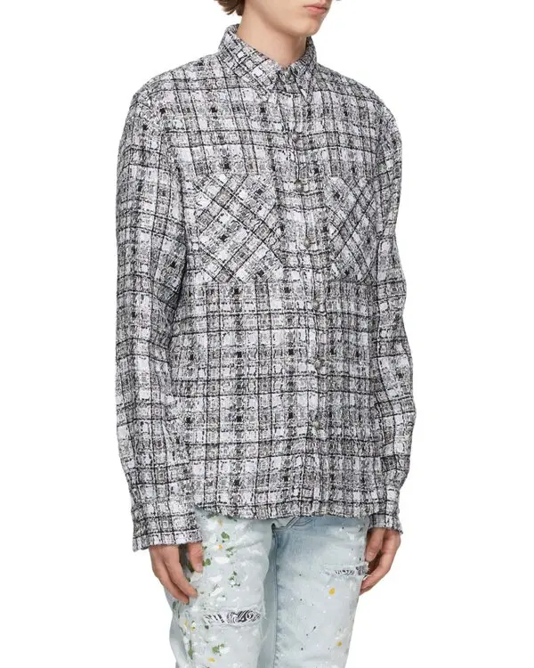 Faith Connexion Plaid Tweed Jacket