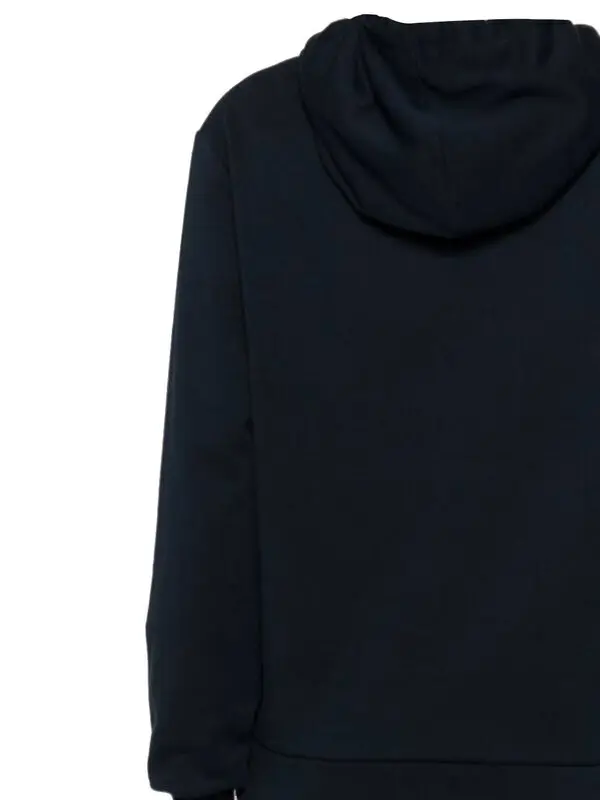 A.p.c. Logo Printed Drawstring Hoodie - Black