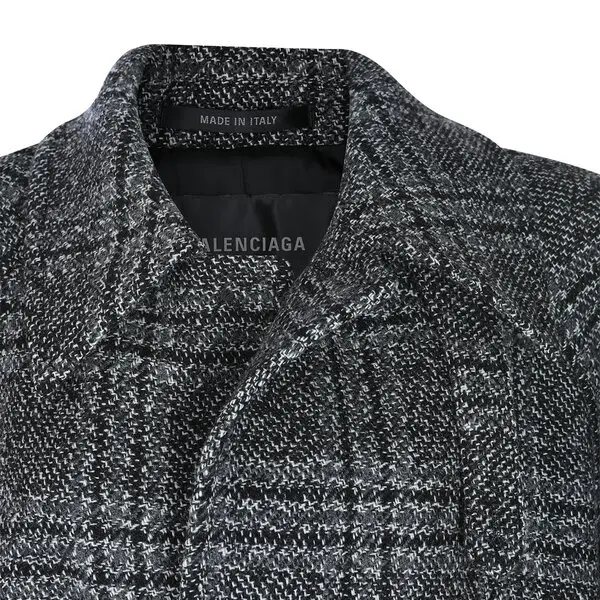 Balenciaga Checked Belted Coat