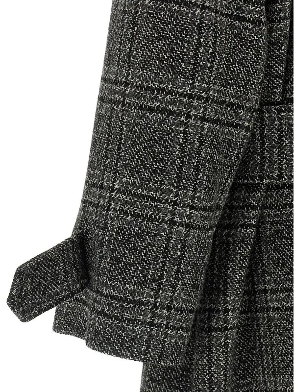 Balenciaga Checked Belted Coat