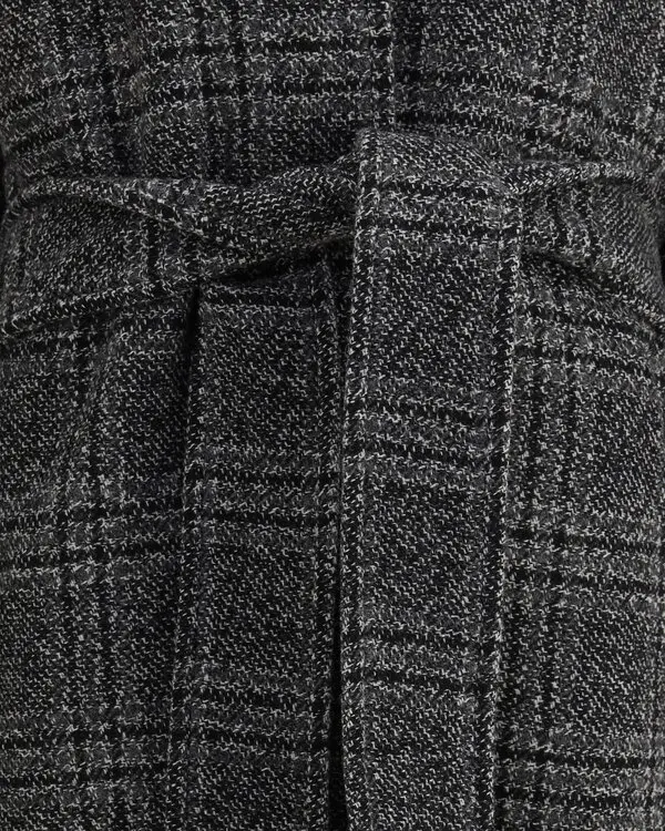 Balenciaga Checked Belted Coat