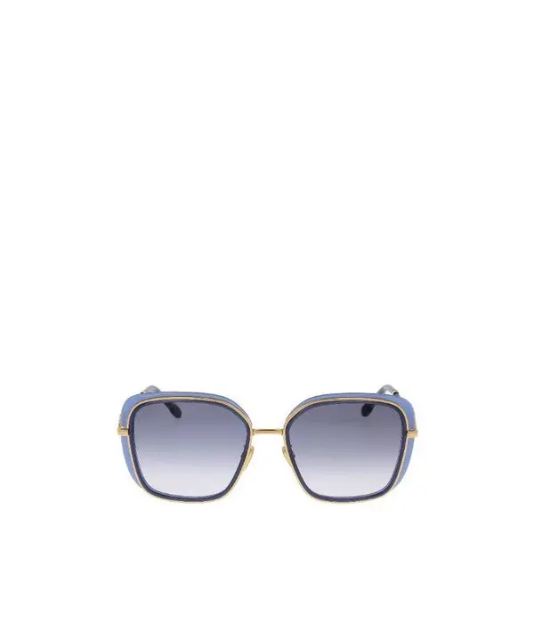 FRED Logo Square Frame Sunglasses - Blue