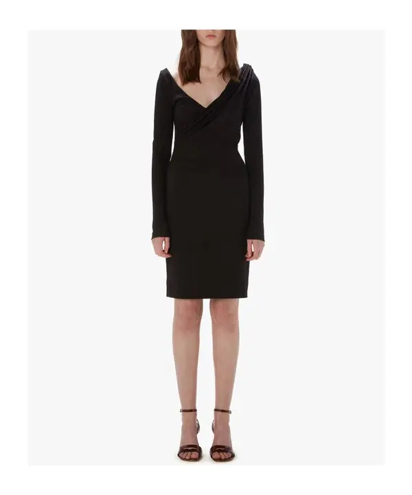 J.W.ANDERSON Jw Anderson V-neck Ruched Midi Dress