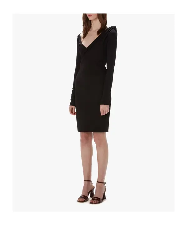 J.W.ANDERSON Jw Anderson V-neck Ruched Midi Dress
