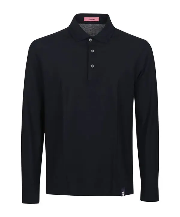 DRUMOHR Spread-collar Cotton Polo Shirt