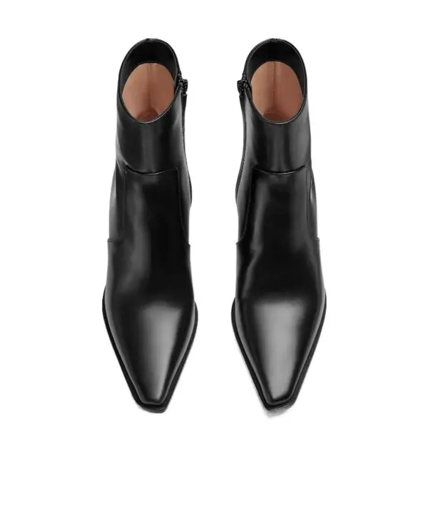 Bottega Veneta Tex Ankle Boots With Galvanized Heel