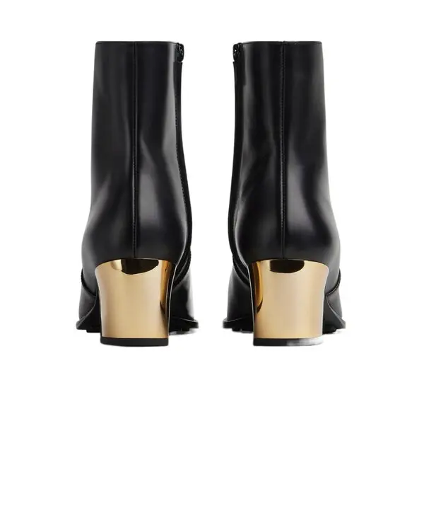 Bottega Veneta Tex Ankle Boots With Galvanized Heel
