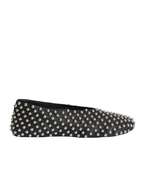 JIL SANDER Studded Ballerina Flats