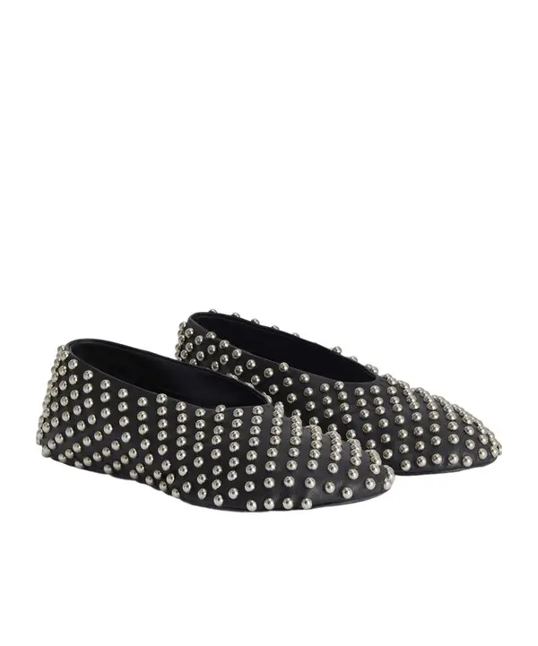 JIL SANDER Studded Ballerina Flats