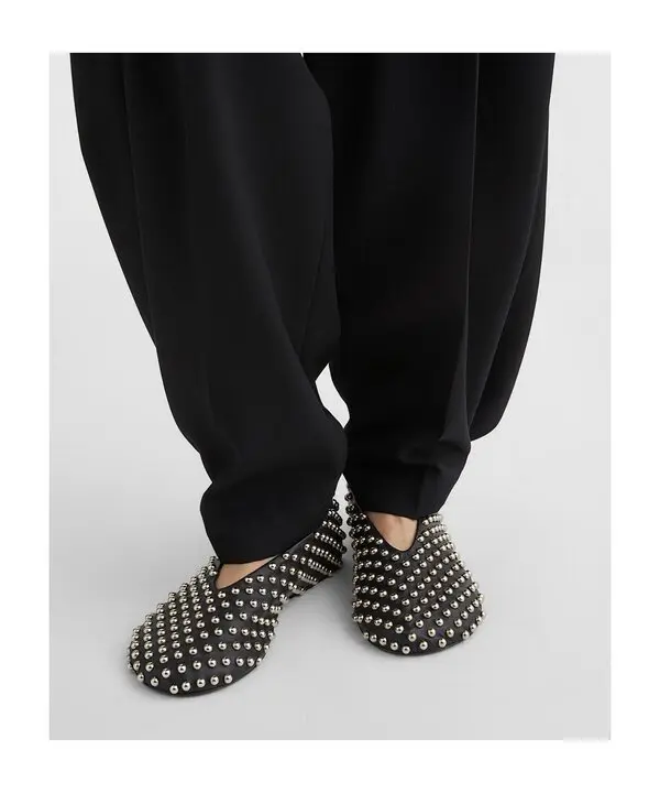 JIL SANDER Studded Ballerina Flats