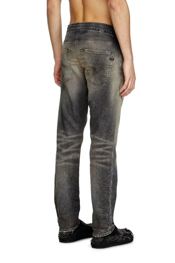 DIESEL® 2030 D-krooley Ripped Regular Joggjeans - Light Gray