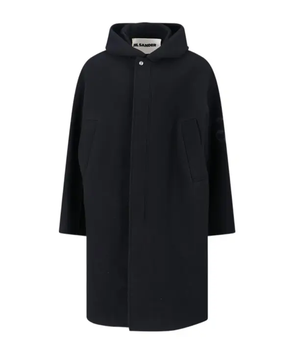 JIL SANDER Zip-up Hooded Jacket With Back Slits
