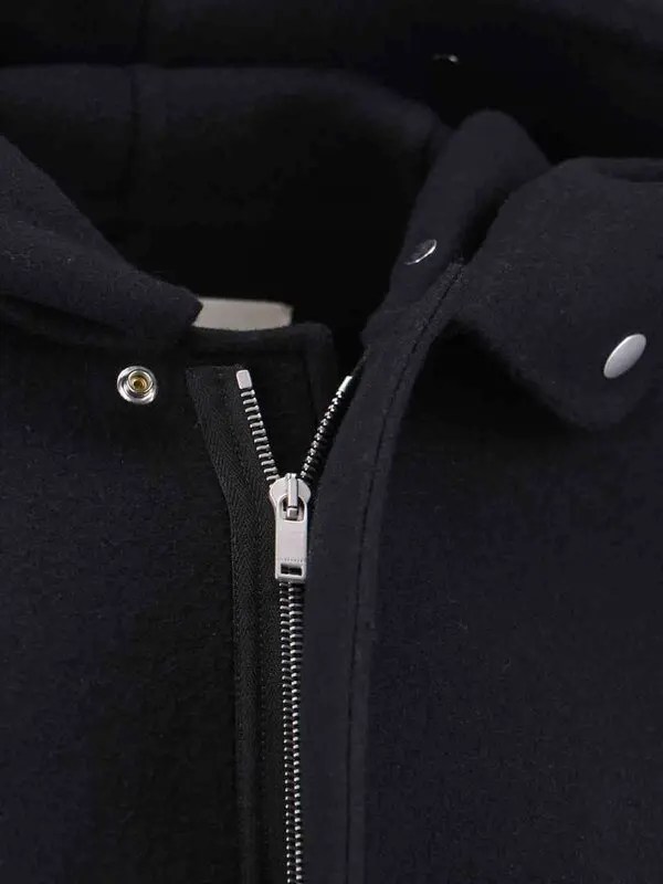 JIL SANDER Zip-up Hooded Jacket With Back Slits