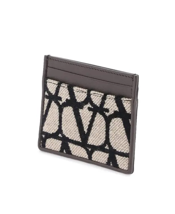 Valentino Garavani Toile Iconographe Logo Detailed Cardholder