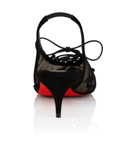 CHRISTIAN LOUBOUTIN Lace Slingback Pumps