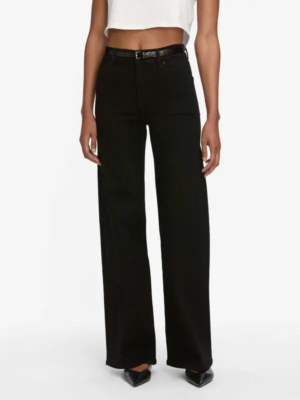 FRAME High Waist Wide-leg Jeans