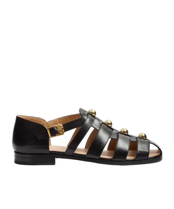 Valentino Garavani Stud Embellished Side Buckled Sandals