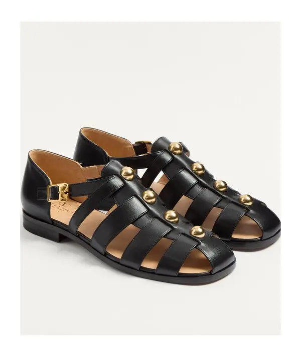 Valentino Garavani Stud Embellished Side Buckled Sandals