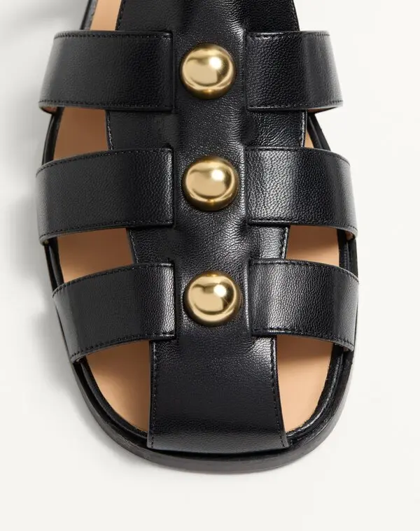 Valentino Garavani Stud Embellished Side Buckled Sandals