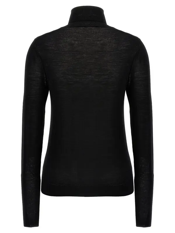 Saint Laurent Cassandre Turtleneck Long-sleeved Jumper