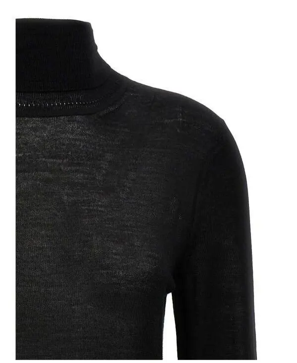 Saint Laurent Cassandre Turtleneck Long-sleeved Jumper