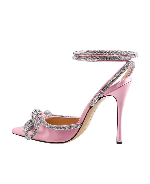 MACHMACH Double Bow Slingback Pumps