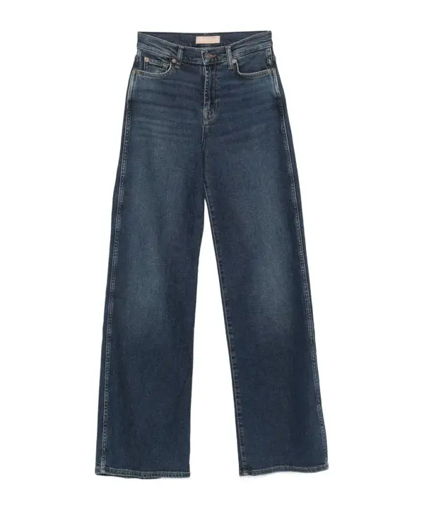 7 For All Mankind Wide Leg Jeans - Blue