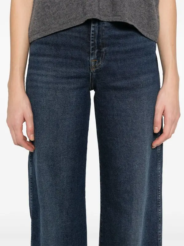 7 For All Mankind Wide Leg Jeans - Blue