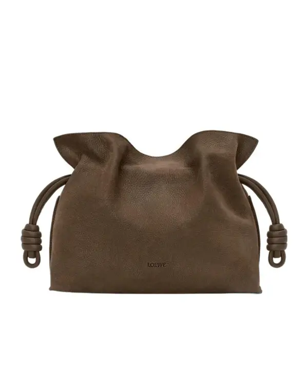 Loewe Flamenco Medium Clutch Bag - Green
