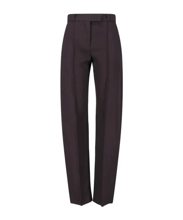 Alexander McQueen Tailored Trousers With Pressed Crease