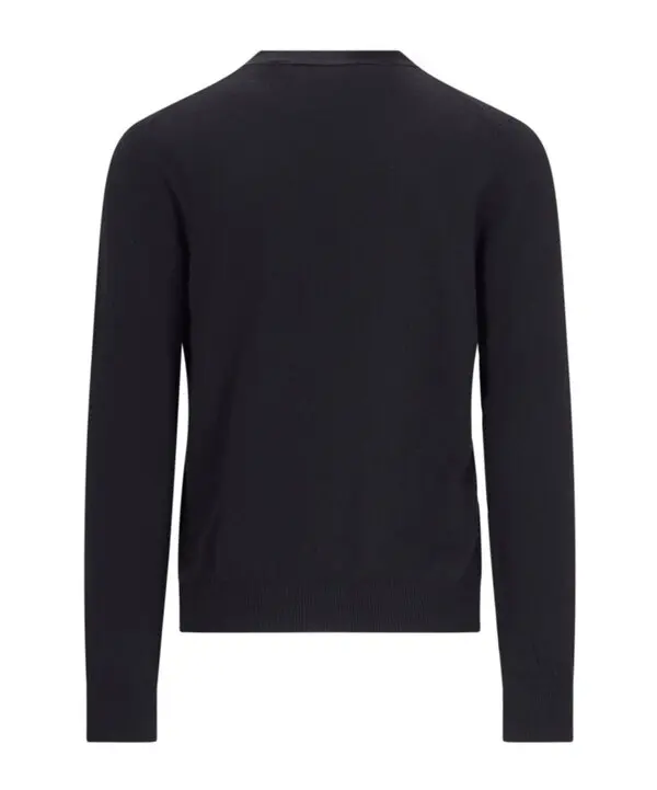 Play Comme Des Garcon Logo Patch Knitted Cardigan