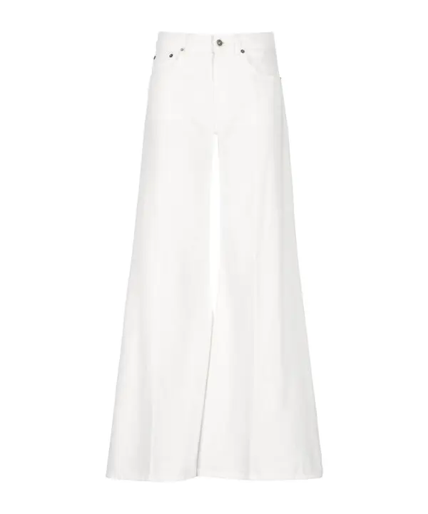 DONDUP Wide Leg Pants - White