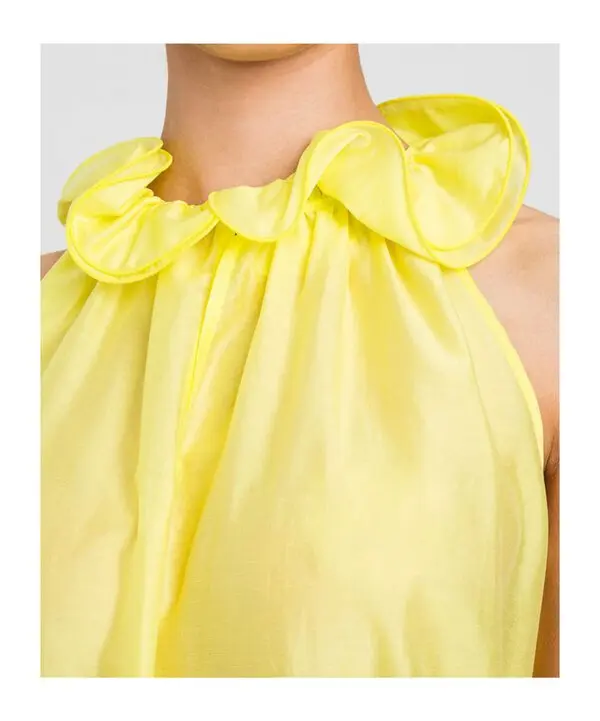 TWINSET Sleeveless Ruffled Halter Top