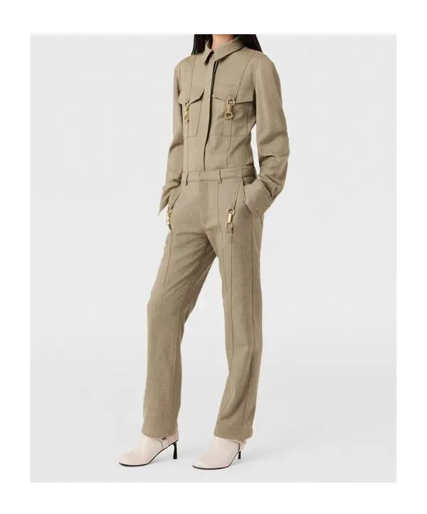 Stella McCartney Clasp-embellished Curved Hem Shirt