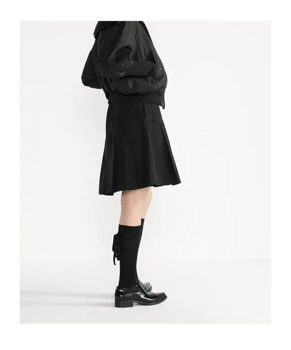 Dior Pleated Skirt With Belt Loops