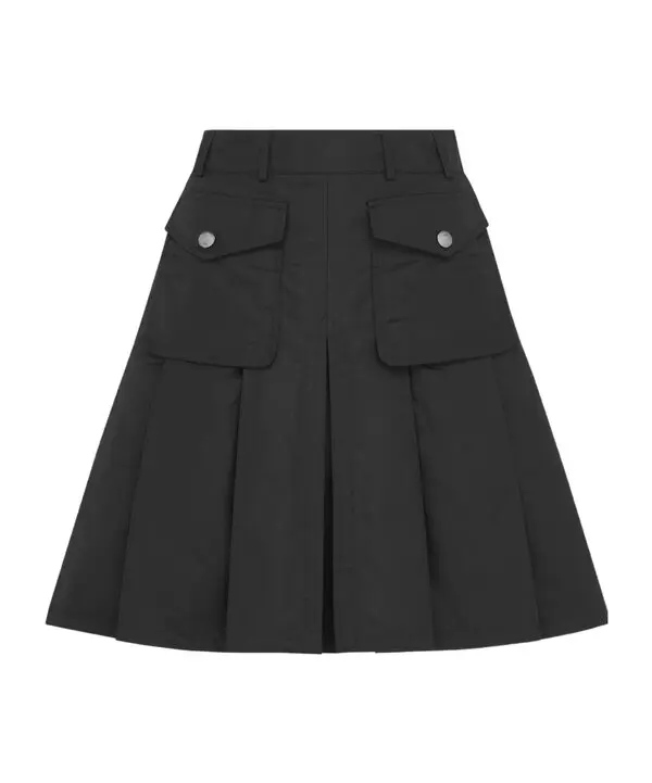 Dior Pleated Skirt With Belt Loops - Black