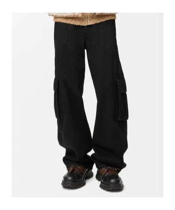 Loewe Straight-leg Cargo Trousers - Black