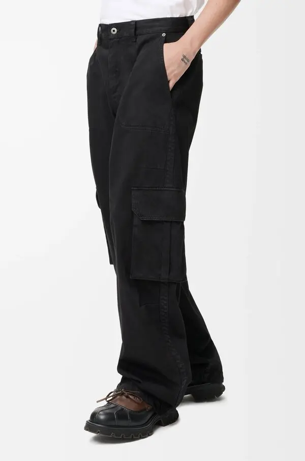 Loewe Straight-leg Cargo Trousers - Black