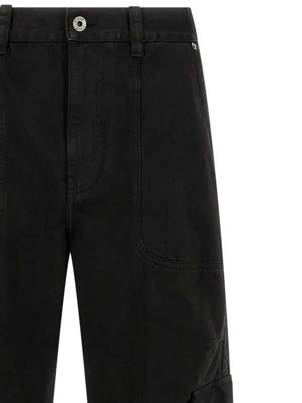 Loewe Straight-leg Cargo Trousers - Black