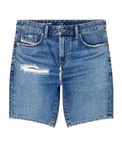 DIESEL® D-fin Denim Shorts - Medium Blue
